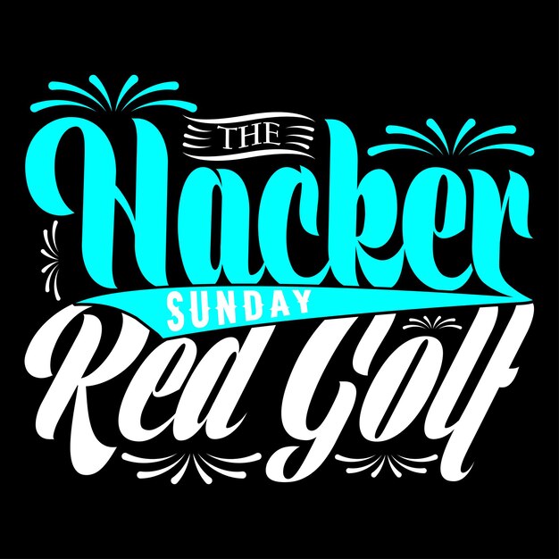 Vibrant Typographic Design for The Nacker Sunday Red Guy | Jiffy Designs