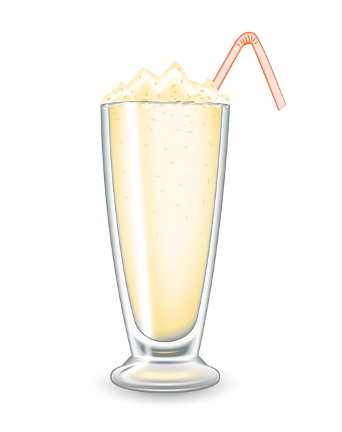 Refreshing Vanilla Milkshake in a Tall Glass | Jiffy Designs