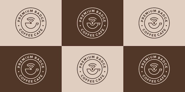 Diverse Premium Badge Collection for Coffee Cafe Branding | Jiffy Designs