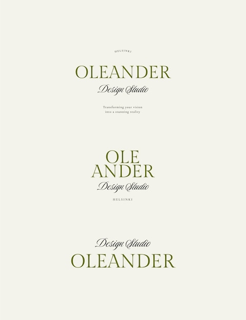Elegant Floral Oleander Logotype with Refined Typography | Jiffy Designs