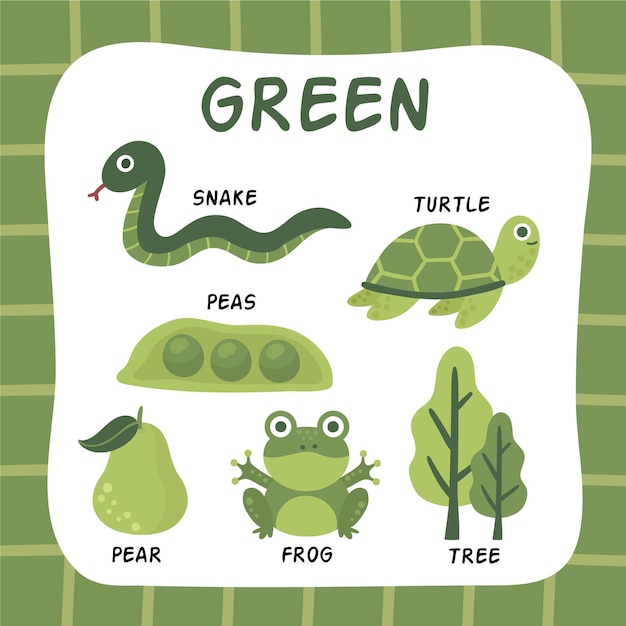 Vibrant Green Nature Symbols and Elements | Jiffy Designs
