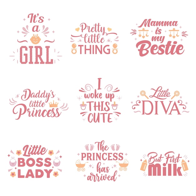 Charming Lettering Designs for Girly Sentiments and Affectionate ...