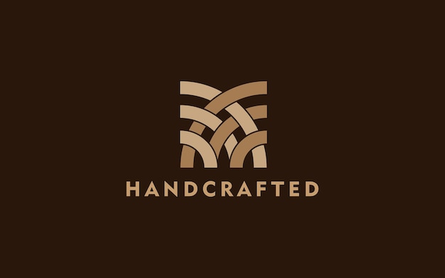 Elegant Handcrafted Logo Design with Interlocking Geometric Shapes ...