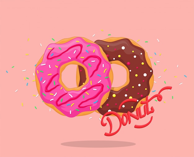 Delectable Donuts with Vibrant Glazes and Sprinkles | Jiffy Designs