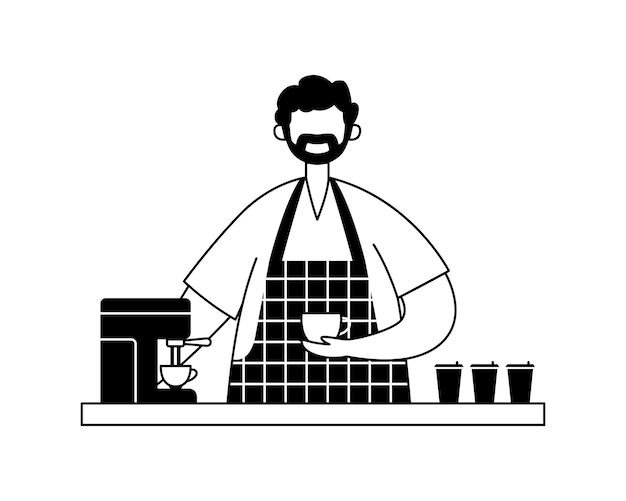 Skilled Barista Crafting Artisanal Coffee Drinks | Jiffy Designs