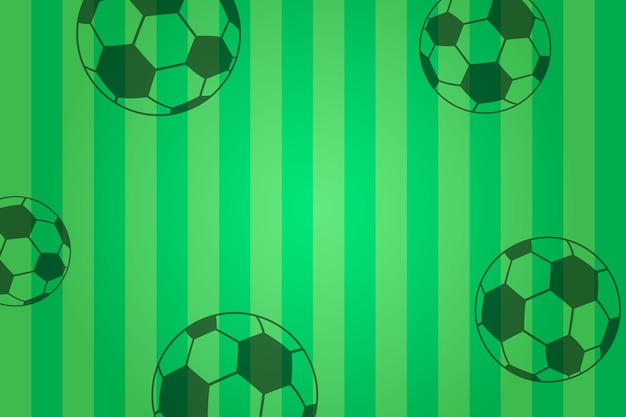 Vibrant Soccer Ball Backdrop on Striped Field | Jiffy Designs