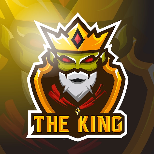 Majestic Monarch: The Regal Esports King Logo | Jiffy Designs