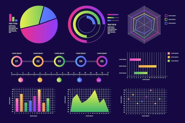 Vibrant Infographic Dashboard with Dynamic Data Visualizations | Jiffy ...