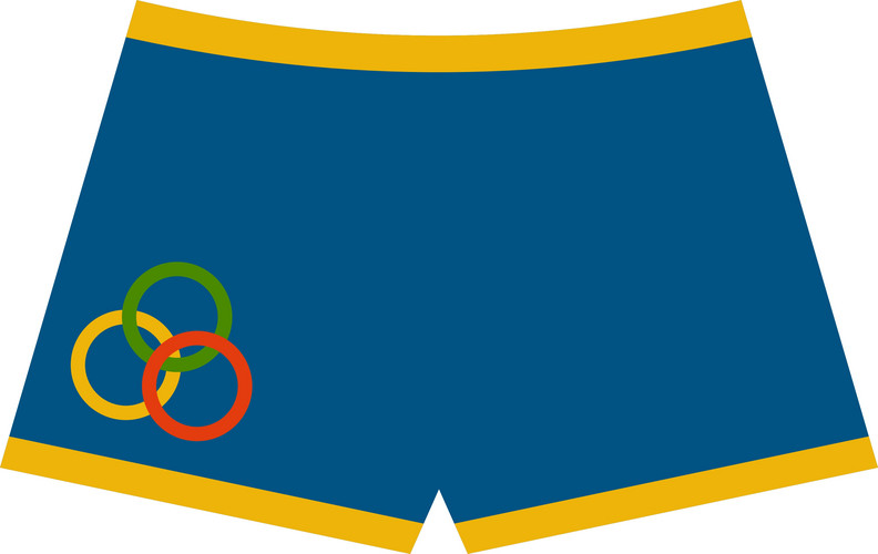 Men Olympic Print Swimming Trunks Summer Shorts Colorful Clothes Vector ...