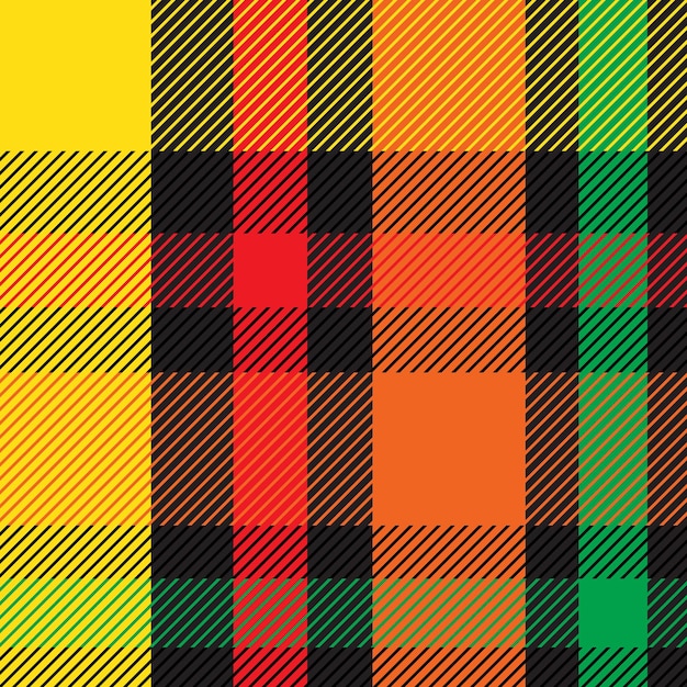 Vibrant Plaid Pattern in Bold Colors and Lines | Jiffy Designs