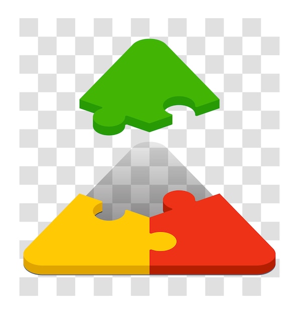 Vibrant Geometric Puzzle Shapes in Primary Colors | Jiffy Designs