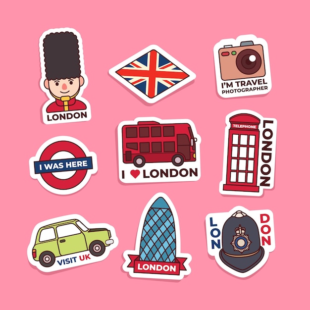 Vibrant Collection of Iconic London Symbols and Landmarks | Jiffy Designs