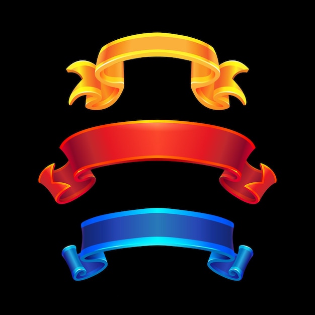 Vibrant Ribbon Banners in Striking Primary Colors | Jiffy Designs
