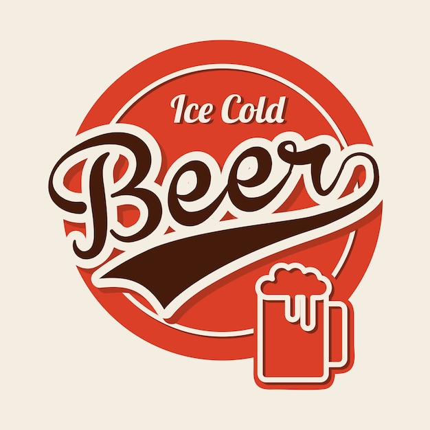 Retro-Inspired Ice Cold Beer Logo Design | Jiffy Designs