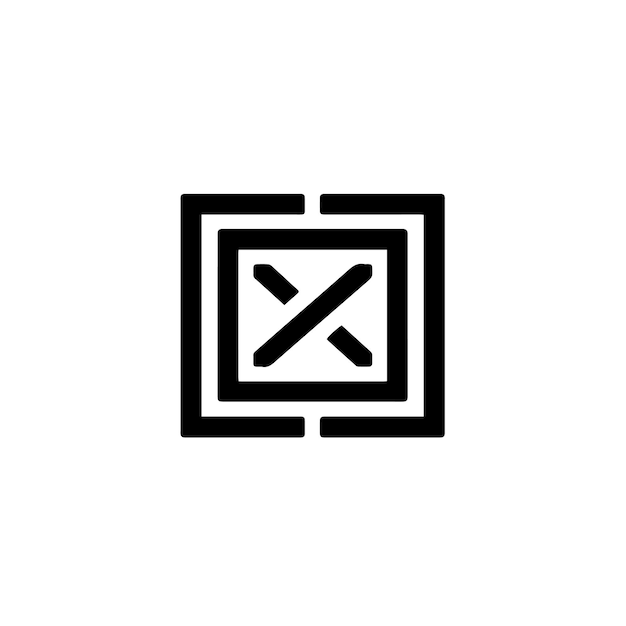 Striking Geometric Symbol with Intersecting Lines | Jiffy Designs