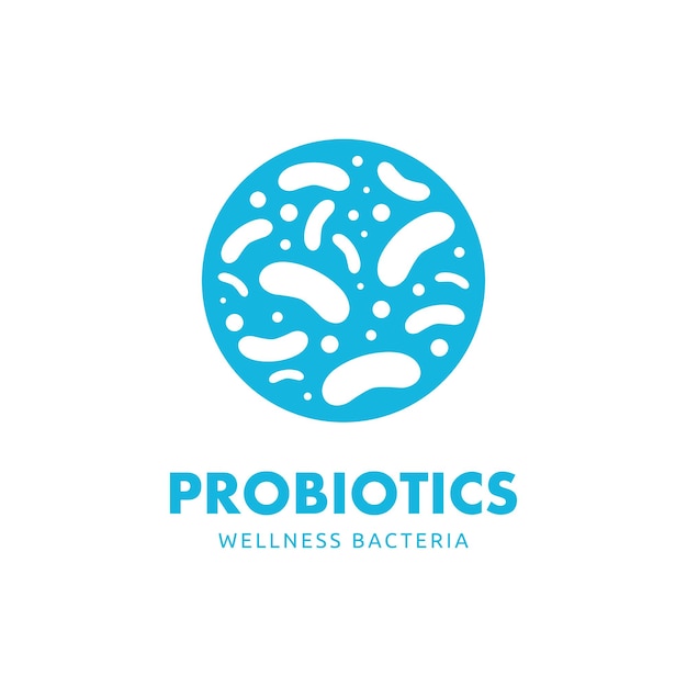 Vibrant Probiotic Logo: Wellness Bacteria Represented in Playful ...