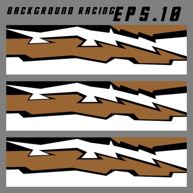 Dynamic Retro Racing Background with Jagged Stripes | Jiffy Designs