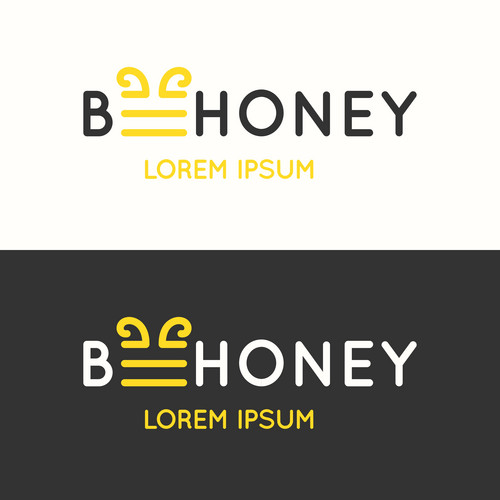 Logo Of Bee Honey. Stylish And Modern Logo For Beekeeping. Vector ...
