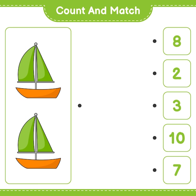 Matching Sailboats and Numbers in Fun Educational Activity | Jiffy Designs