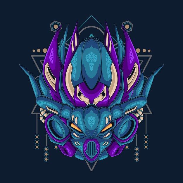 Vibrant Cosmic Lotus Mandala with Geometric Patterns | Jiffy Designs