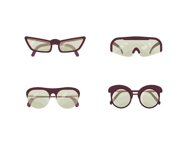 Stylish Collection of Trendy Eyewear Designs in Burgundy and Cream ...