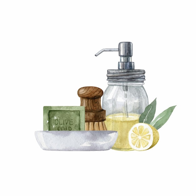 Refreshing Spa Essentials: Lemon, Olive Oil, and Soap Displayed | Jiffy ...