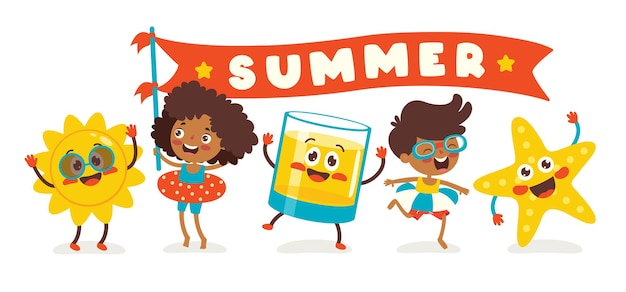 Cheerful Summer Characters Celebrate the Sunny Season | Jiffy Designs
