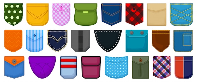 Vibrant Collection of Diverse Pocket Designs for Versatile Applications ...