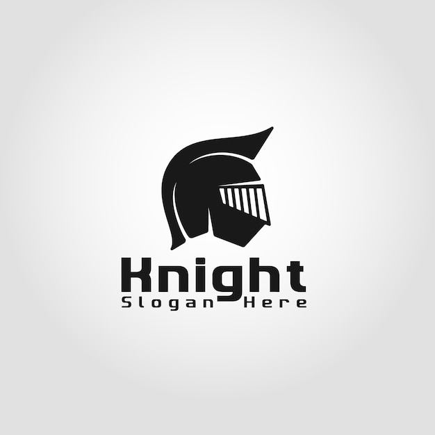 Striking Knight Helmet Logo with Slogan Space | Jiffy Designs