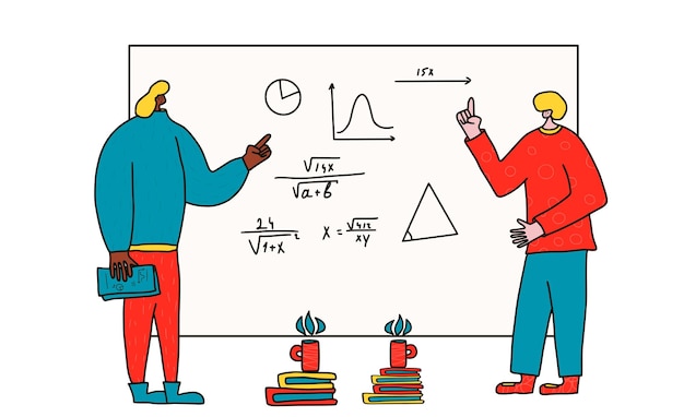 Collaborative Problem-Solving: Mathematicians Brainstorming Equations ...