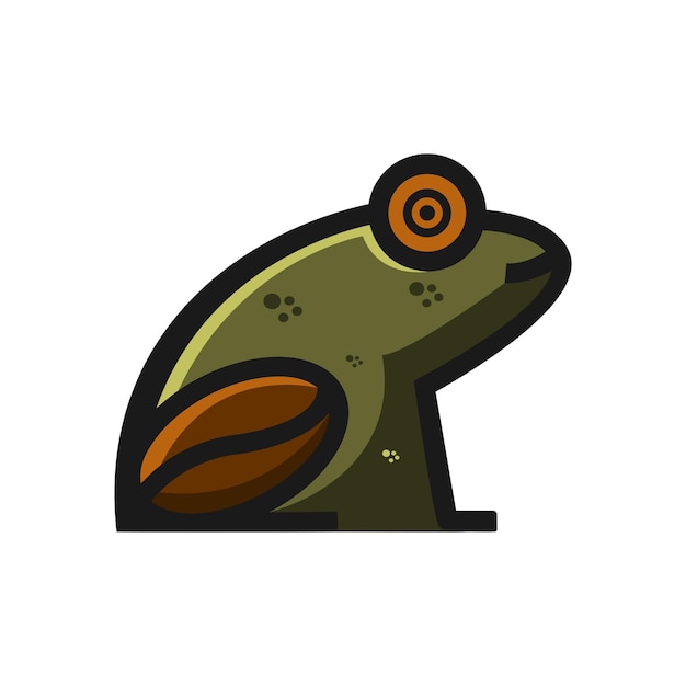Vibrant Frog Emblem with Bullseye Design | Jiffy Designs