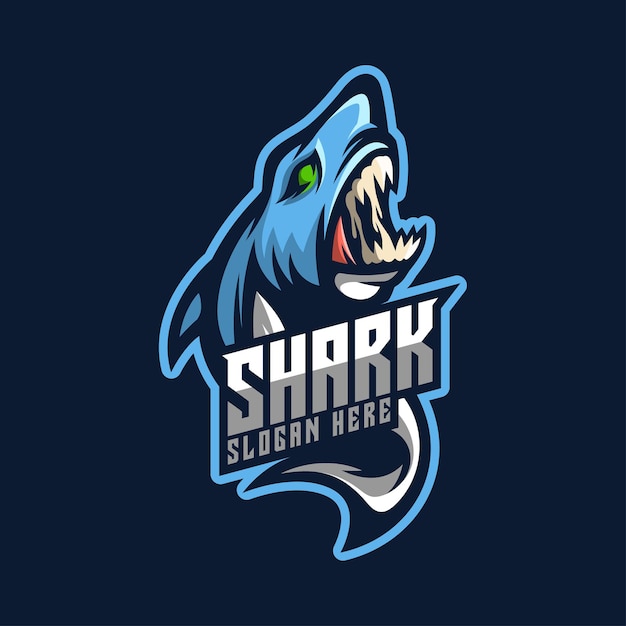 Fierce and Formidable Shark Esports Logo Design | Jiffy Designs