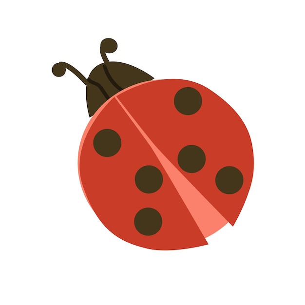 Vibrant Ladybug Illustration with Polka Dots and Antennae | Jiffy Designs