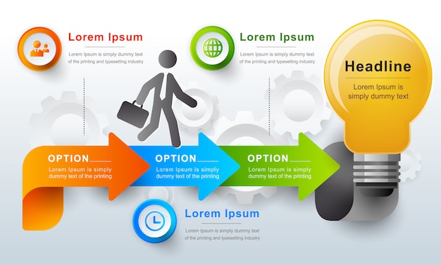 Vibrant Infographic with Diverse Icons and Descriptive Text | Jiffy Designs