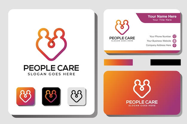 Compassionate Community: People Care Logo and Branding | Jiffy Designs