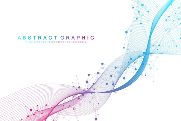 Vibrant Waves of Interconnected Nodes and Curves | Jiffy Designs