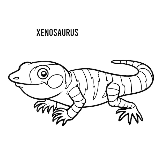 Whimsical Xenosaurus Creature Illustration | Jiffy Designs