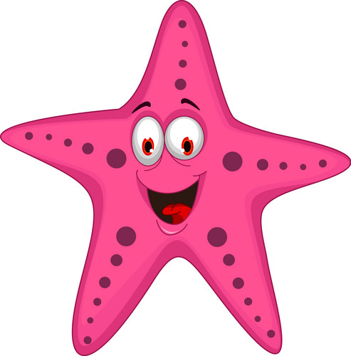 Vector Illustration Of Cute Starfish Cartoon | Jiffy Designs