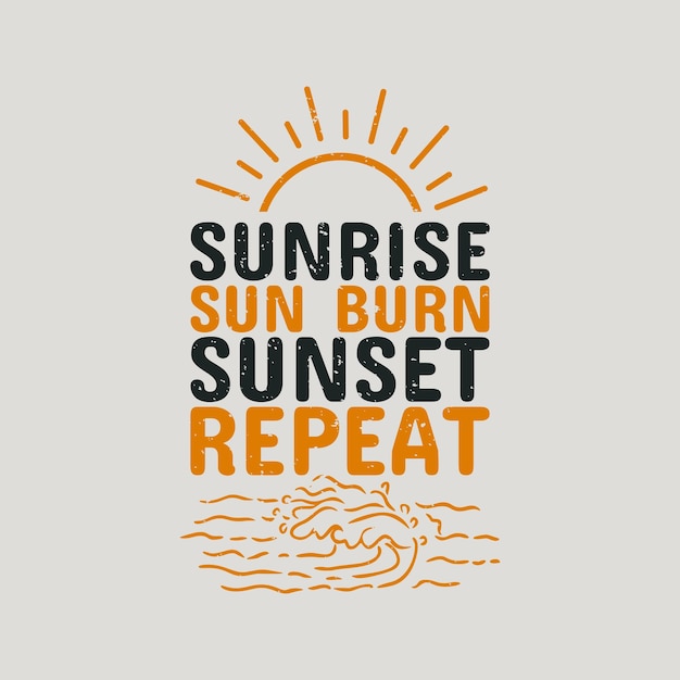 Vibrant Sunrise, Sun Burn, and Sunset Cycle Illustration | Jiffy Designs