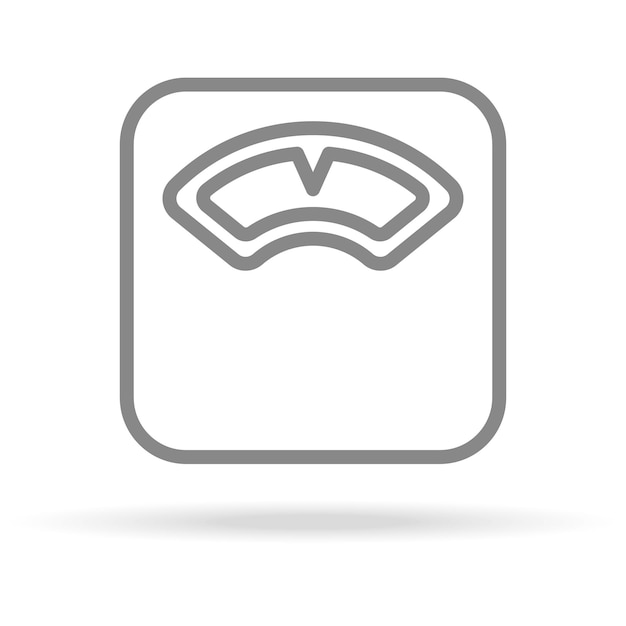 Sleek and Minimalist Weight Scale Icon | Jiffy Designs