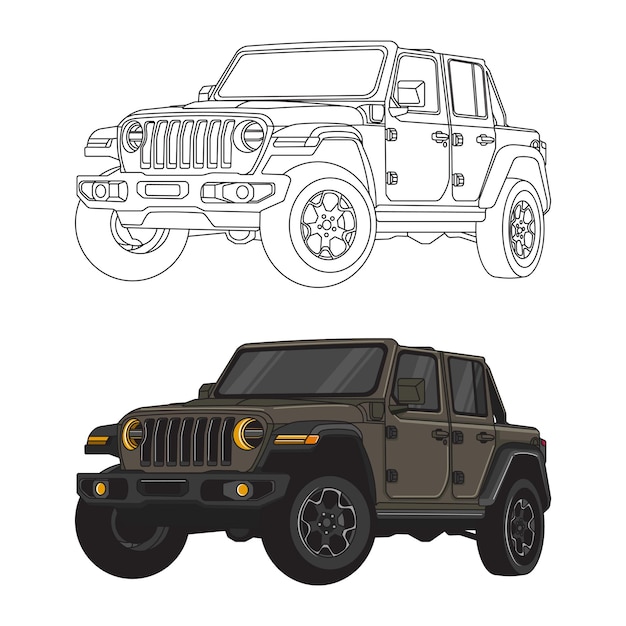Rugged Off-Road Adventure: Iconic Jeep Wrangler in Sleek Design | Jiffy ...