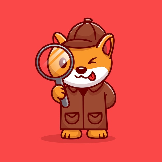 Curious Detective Fox Examines the Scene | Jiffy Designs