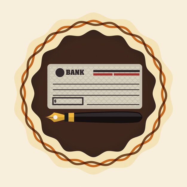 Vintage Bank Card Design with Rope Frame and Pencil | Jiffy Designs