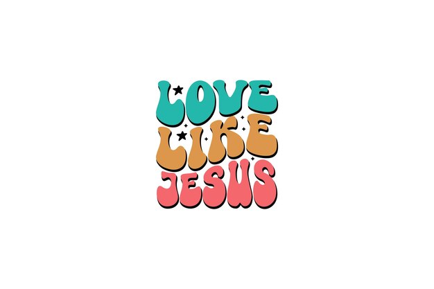 Vibrant Lettering Celebrating the Love of Jesus | Jiffy Designs
