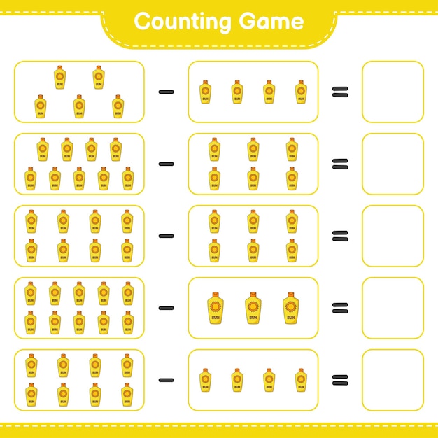 Counting Pineapple Illustrations for Kids' Educational Game | Jiffy Designs