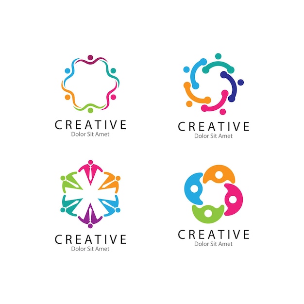 Vibrant Interconnected Shapes Forming Creative Logos | Jiffy Designs