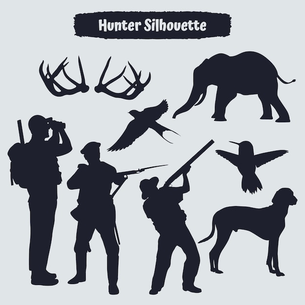 Diverse Collection of Iconic Hunter Silhouettes | Jiffy Designs