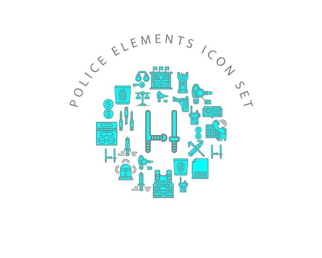 Vibrant Symbols of Law Enforcement and Public Service | Jiffy Designs