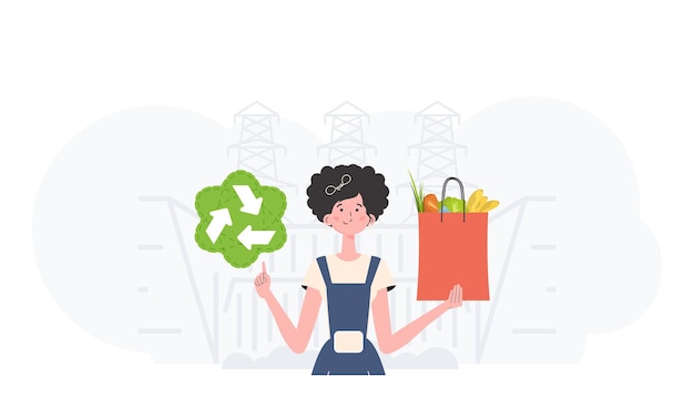 Eco-Friendly Shopper Promotes Sustainable Lifestyle | Jiffy Designs