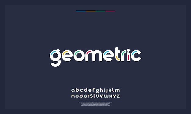 Vibrant Geometric Typography with Colorful Alphabet Letters | Jiffy Designs